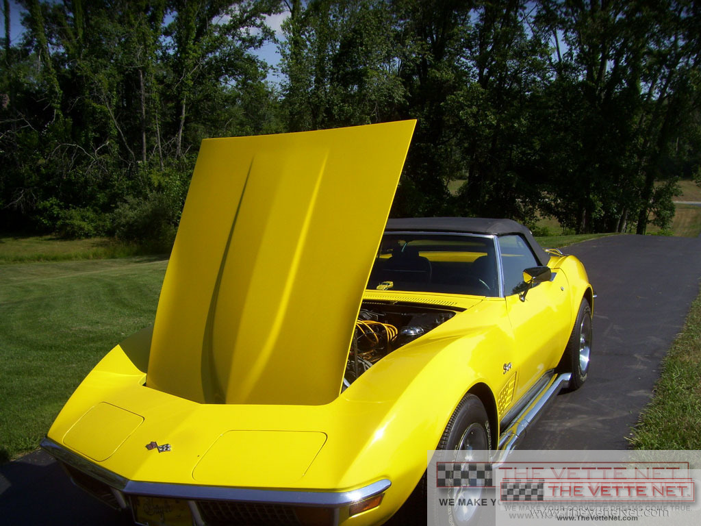 Sun Kissed Legend Unveiling The Majesty Of A Yellow 1972 Corvette Stingray