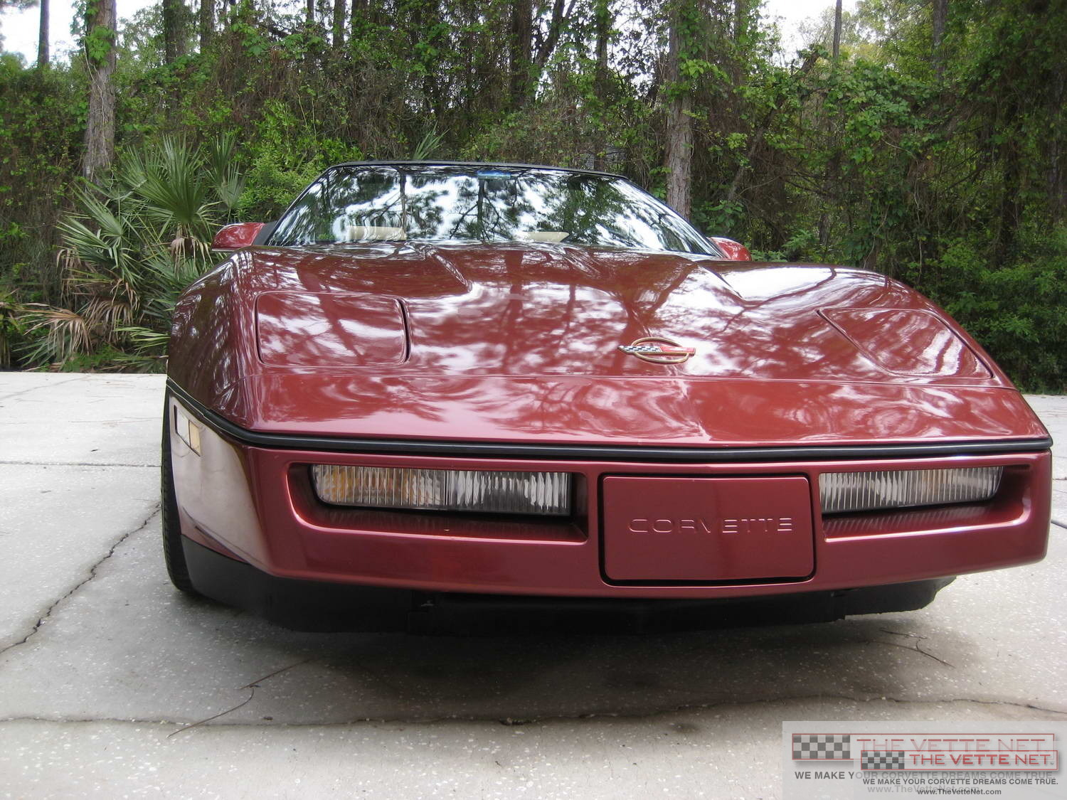 TheVetteNet.com - 1987 Corvette Convertible Dark Red Metallic